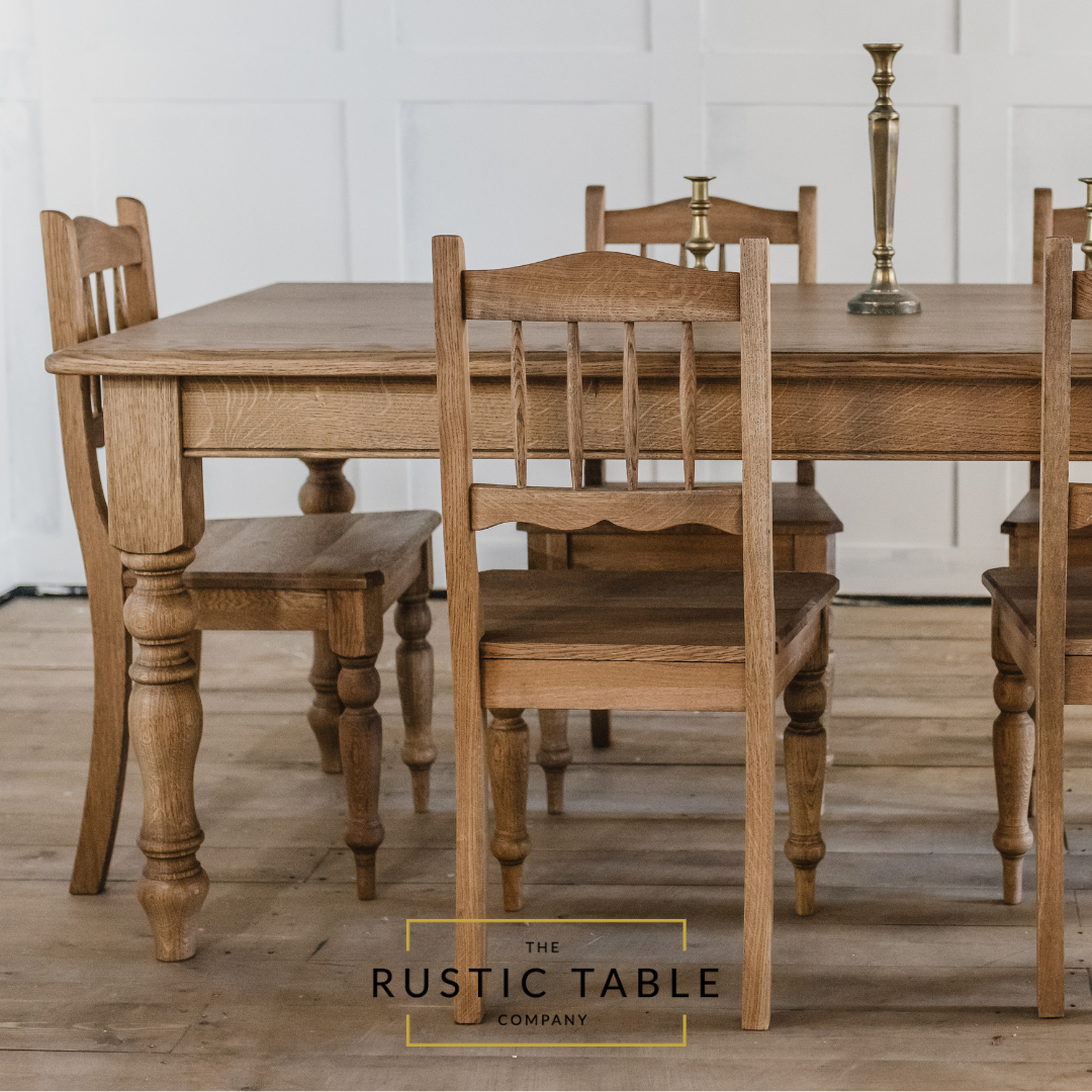 The Oak Farmhouse Table | The Rustic Table Company